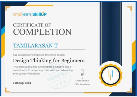 Designthinking Innovation Problemsolving Creativemindset Tamilarasan T