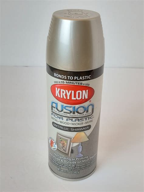 Krylon K02338000 Fusion For Plastic Metallic Shimmer Aerosol Spray