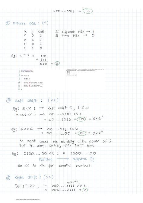 Solution Lecture 5 Bitwise Operators For Loops Operator Precedence