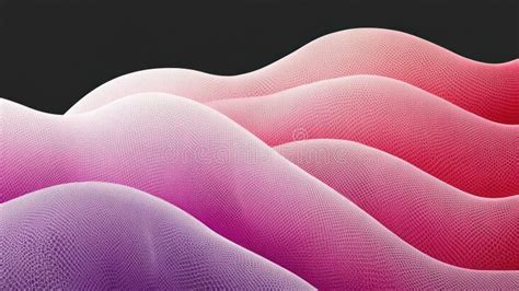 Abstract Waves In Gradient Colors Creating A Soothing Visual Effect Stock Illustration