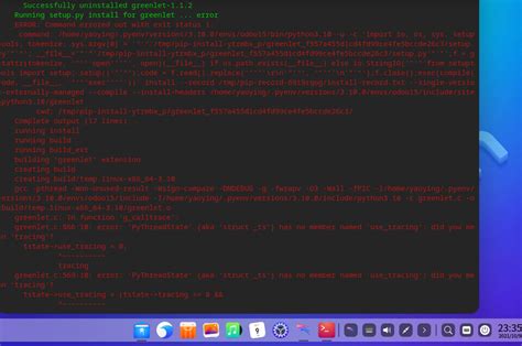 Deepin 20andodoo 15 Pip3 Install R Requirementstxt Greenlet Error