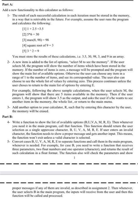 Solved C Language Please Answer Part B B Binary Math