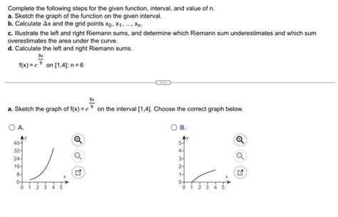 Solved Complete The Following Steps For The Given Function