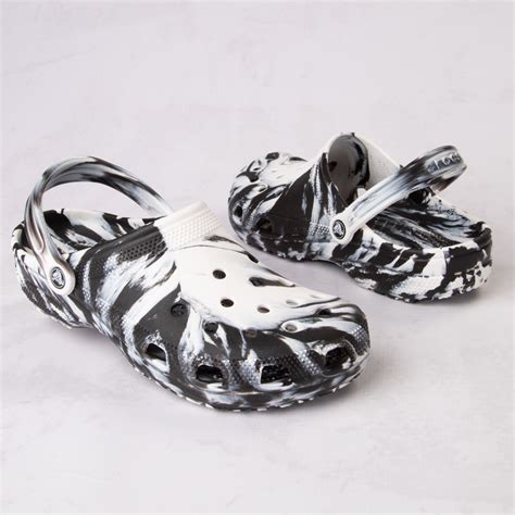 Crocs Classic Clog Marbled Black White Journeys