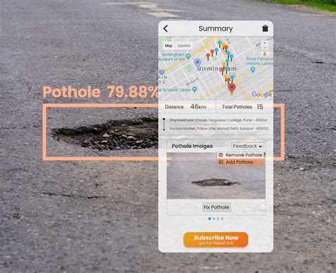 Potholeguard Roadbounce Ai Driven Pothole Detection Ensuring Road Safety
