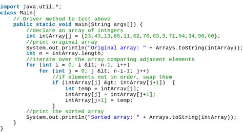 how to sort an array in java syntax methods and examples