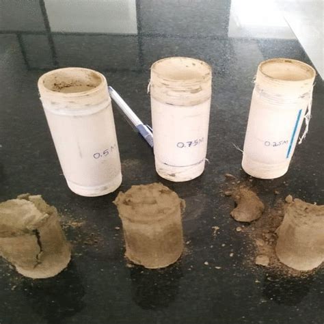 Typical Unconfined Compression Test Soil Specimen After Failure