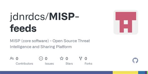 Github Jdnrdcsmisp Feeds Misp Core Software Open Source Threat Intelligence And Sharing