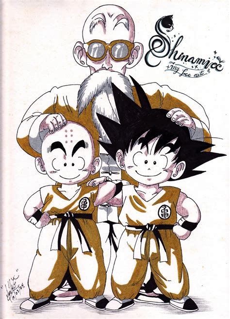 Dragon Ball Goku Krillin Y Maestro Roshi By Shinamvec On Deviantart
