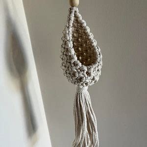 Macrame Pod Macrame Planter Pod Macrame Plant Hanger Macrame Hanger Macrame Air Plant