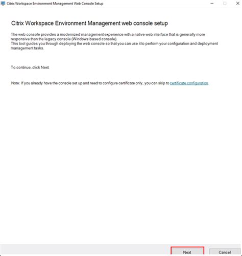 Web Console Workspace Environment Management 2503