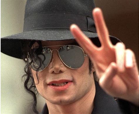 Lot Detail Michael Jackson Owned And Worn Black Aviator Sunglasses