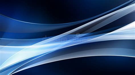 Abstract Blue And White Wave Patterns Creating A Serene Atmosphere In A Digital Design Stock