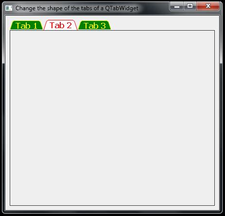 Python Confining Background Color To Triangular Tab On QTabBar