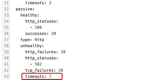 Bug The Definition Of Timeout Of Passive Unhealthy Apisixupsteam Crd Resources And Api