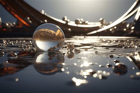 Premium Photo Reflective Surface Photography Capturing The Generative Ai