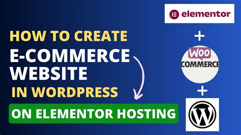 wordpress ecommerce website using woocommerce on elementor hosting