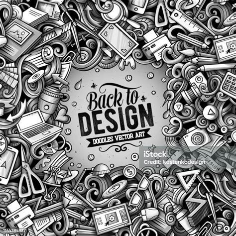 만화 벡터 낙서 디자인 카드입니다 많은 오브젝트 일러스트레이션과 함께 상세한 그래픽 모든 항목은 분리되어 있습니다 예술적 재미