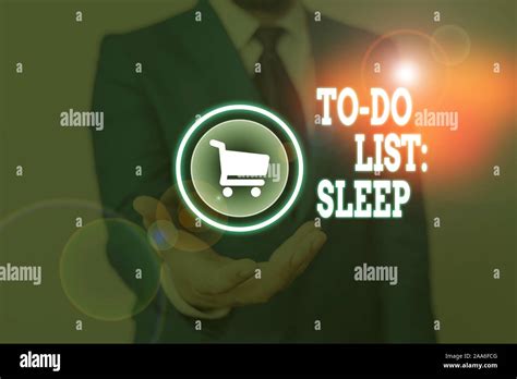 conceptual hand writing showing to do list sleep concept meaning