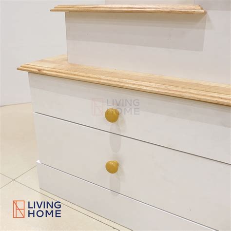 Livinghome Furniture โต๊ะหมู่บูชา รุ่น นิพพาน แบบนั่งกราบ ขนาด 120 Cm สีขาว W120 X D60 X H101
