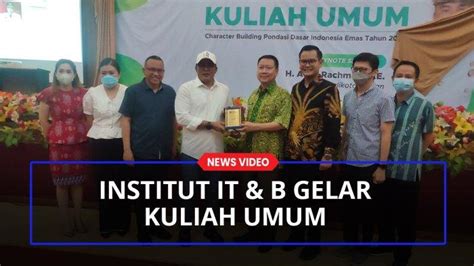 Wakil Wali Kota Medan Aulia Rahman Hadiri Kuliah Umum Institut It And B Bahas Character