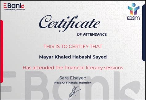 Mayar Khaled Habashi On Linkedin ‏empowering My Financial Future With