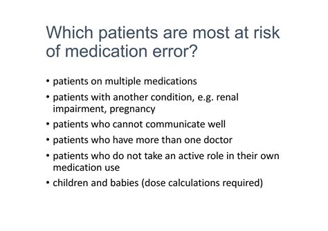 Medication Safety And Medication Errors Ppt Pptx