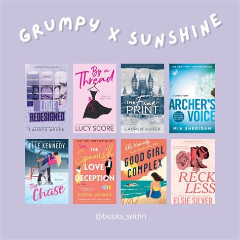 Grumpy X Sunshine Book Recs In 2024 Sunshine Books Books Romance Books