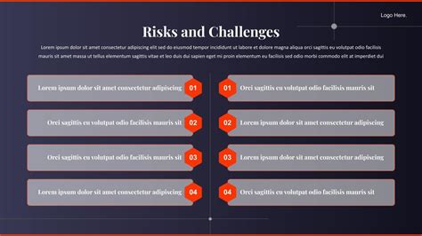 Risk And Challenges Powerpoint Template Slidekit