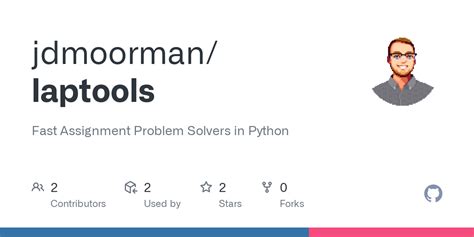 GitHub Jdmoorman Laptools Fast Assignment Problem Solvers In Python