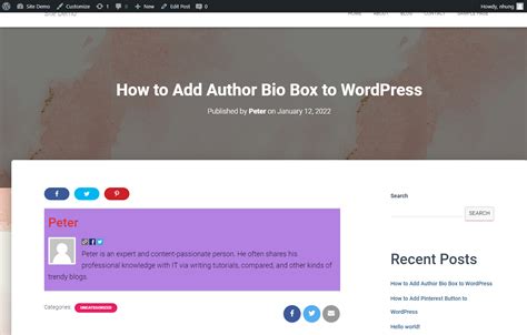 How To Add Author Bio Box To Wordpress Engine Templates
