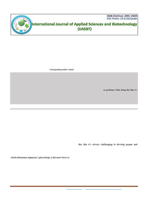 Basics Of Bioinformatics In Biological Research Pdf Bioinformatics