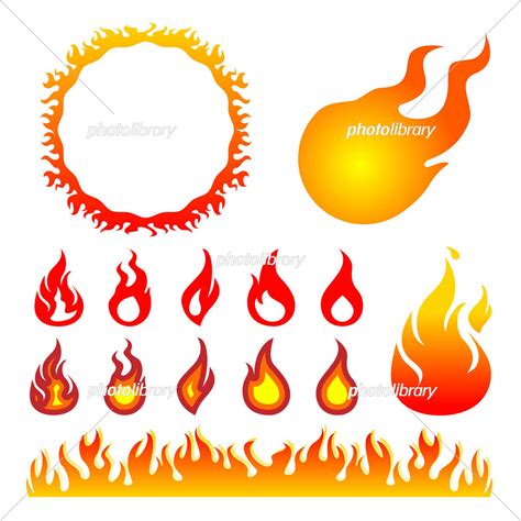 火 炎 イラスト素材 1976772 フォトライブラリー Photolibrary