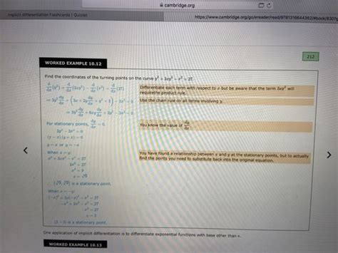 Implicit Differentiation Flashcards Quizlet