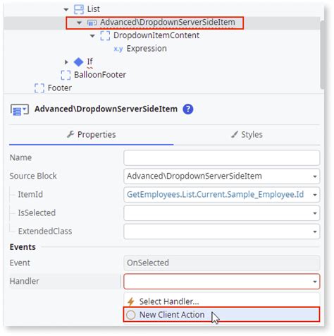 dropdown server side outsystems 11 documentation