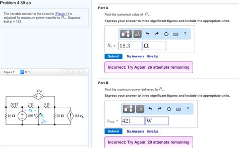 Solved Problem Ab Part A The Variable Resistor In The Chegg