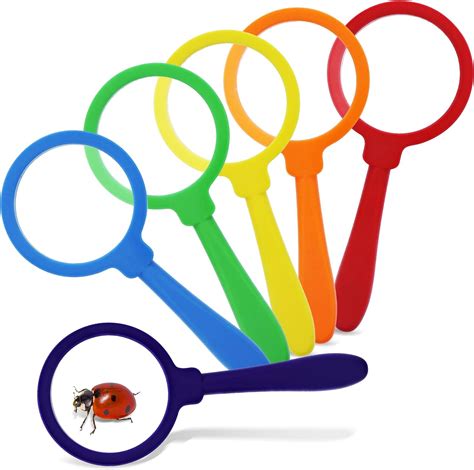 Get Out Magnifying Glasses For Classroom 6 Pack Shatterproof Hand