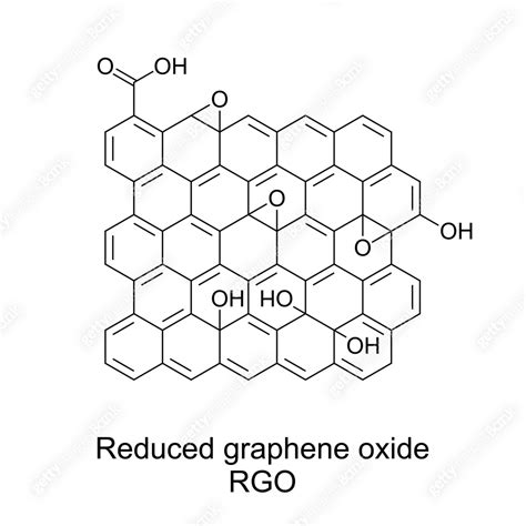 Reduced Graphene Oxide Rgo Nanomaterial Chemical Structure 이미지 1355635327 게티이미지뱅크