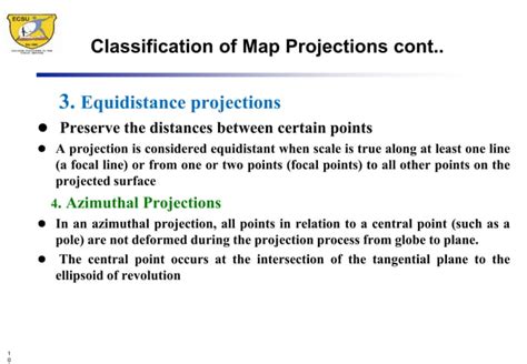 Gis Lecture 3 Map Projetion And Coordinate System Ppt