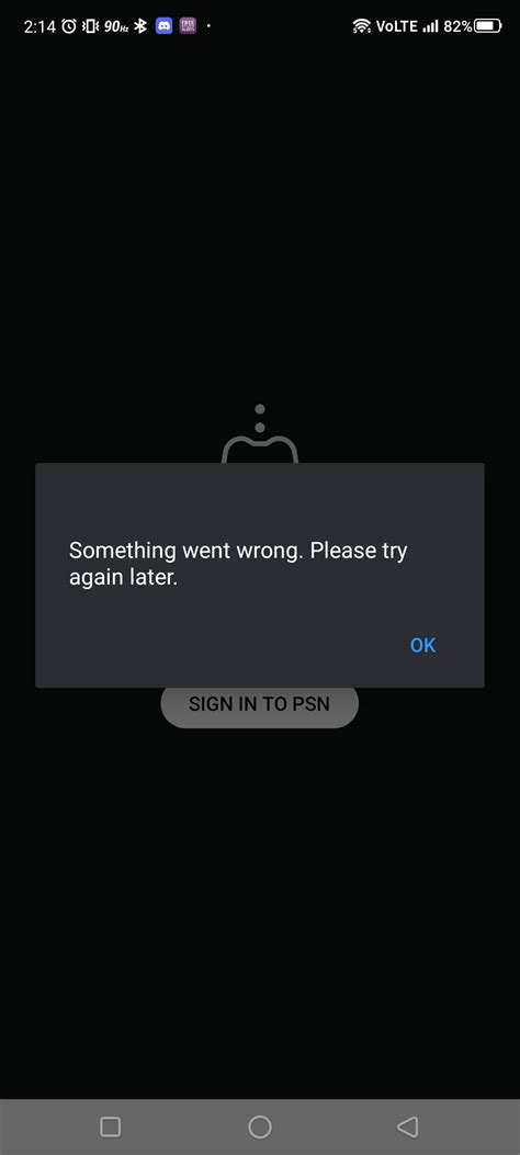 Cannot Sign In Due To A Error Rremoteplay