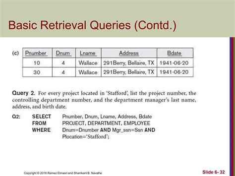 Structured Query Language Elmarsi And Navathe Edition 7th Sql Chapter06pptx Databases