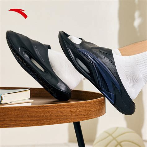 Anta Men Nitrogen Bubble Basketball Slippers 9125b1808s 1 Blackblue