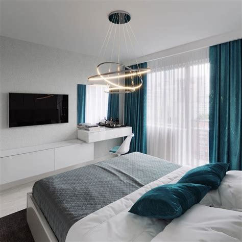 Фото Дизайн спальни Интерьер двухкомнатной квартиры 54 кв м в современном стиле Интерьеры