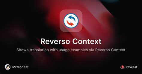 Raycast Store Reverso Context