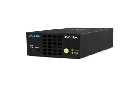 Aja Colorbox In Line Hdrsdr Algorithmic And Lut Color Transforms Vocas Sales And Services Is