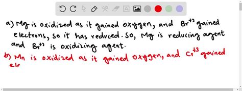 Solvedfor Each Of The Reactions In Problem 36 Identify The Oxidizing