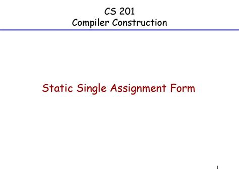 Cs 201 Compiler Construction Ppt Download