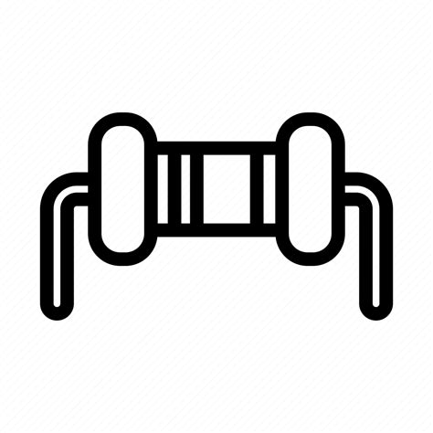 Resistor Circuit Electrical Component Resistance Icon Download On Iconfinder