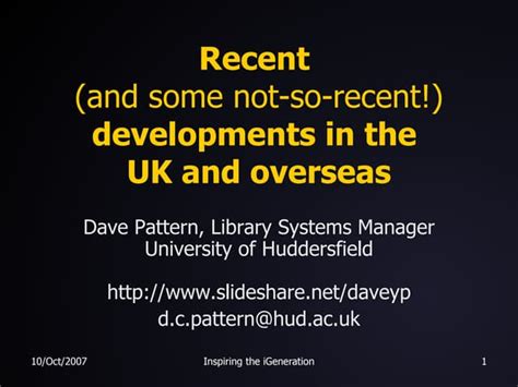 Wolverhampton Recent Developments In The Uk And Overseas Ppt