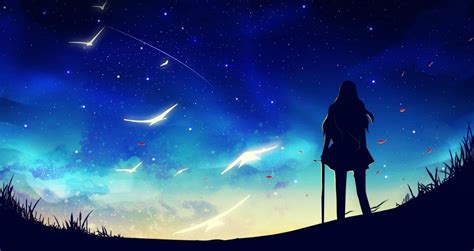 Звёздное небо аниме 59 фото